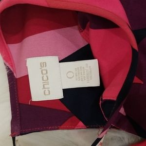 Chico's | Dresses | Chico Bright Pink Purple Lavender And White Dress ...